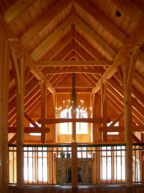 Timber Frame Truss Design in the Barn Home - Timberpeg