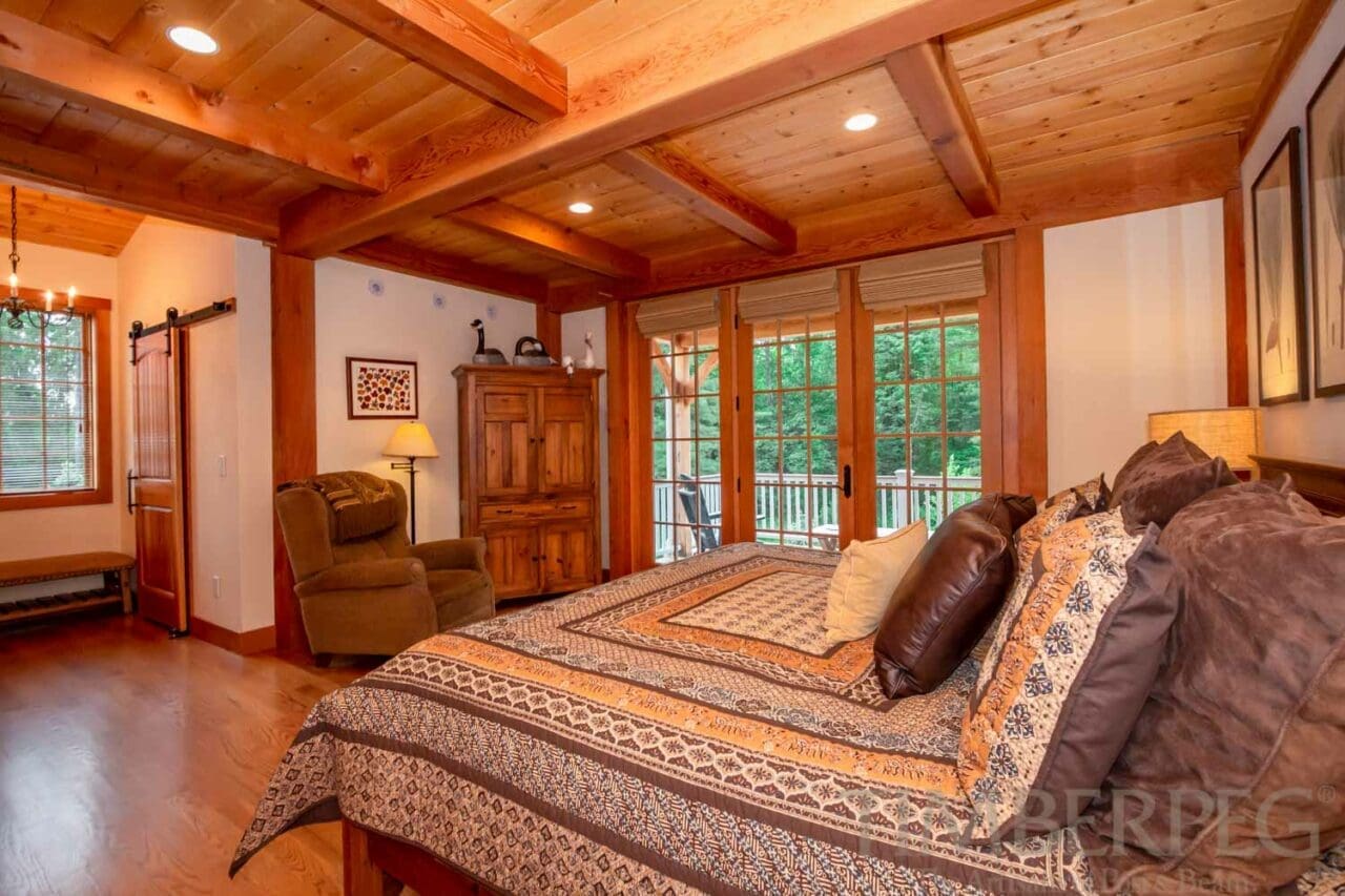 Golf Course Timber Frame Home (T01003) - Timberpeg