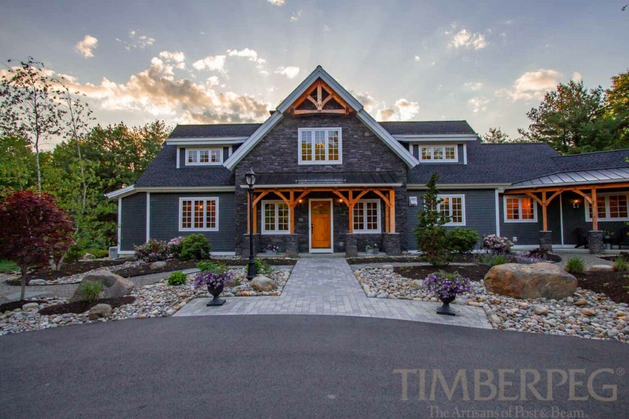 Golf Course Timber Frame: A Luxurious Mountain Style Home