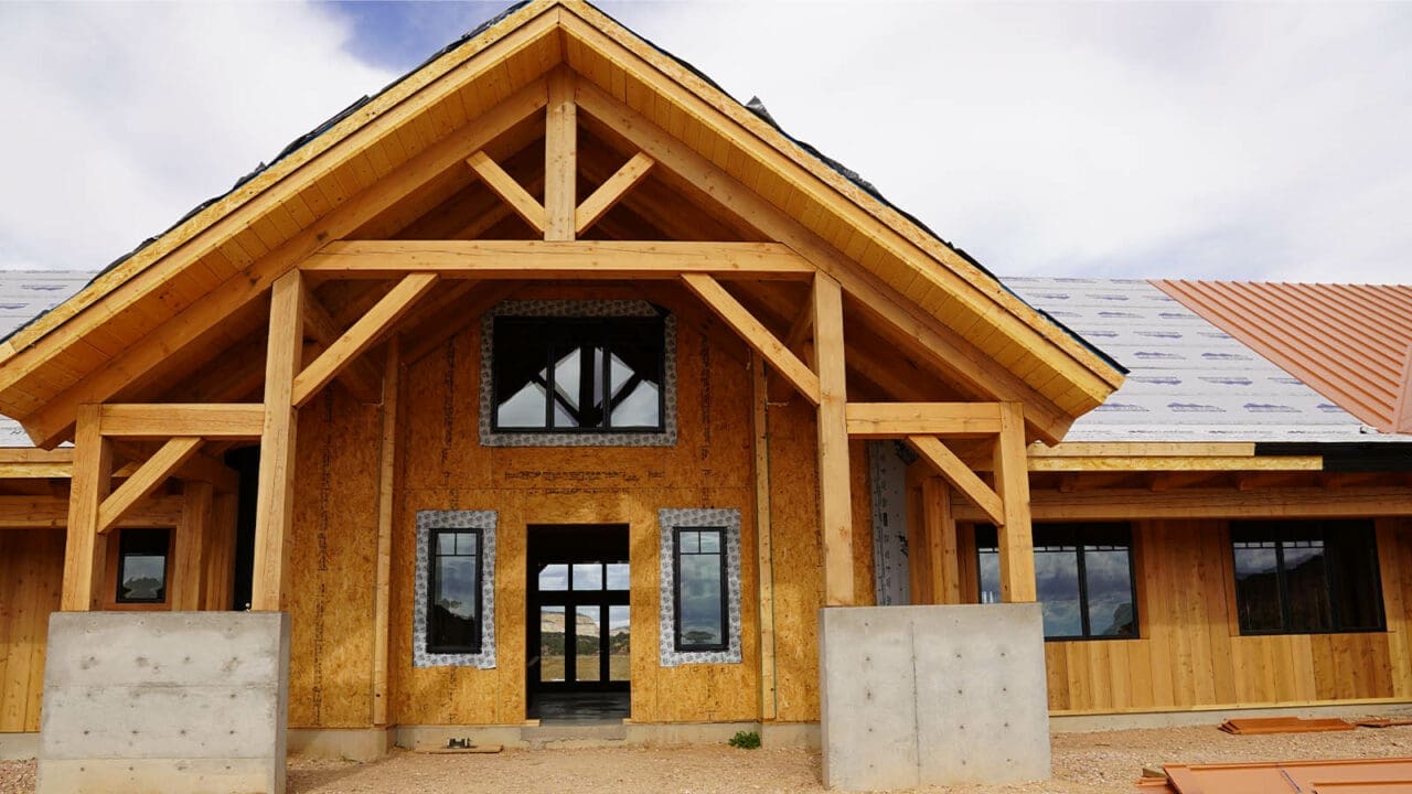 Johnson Canyon Ranch: A Sprawling, Utah Timber Frame Ranch