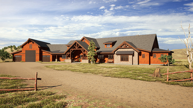 Johnson Canyon Ranch: A Sprawling, Utah Timber Frame Ranch